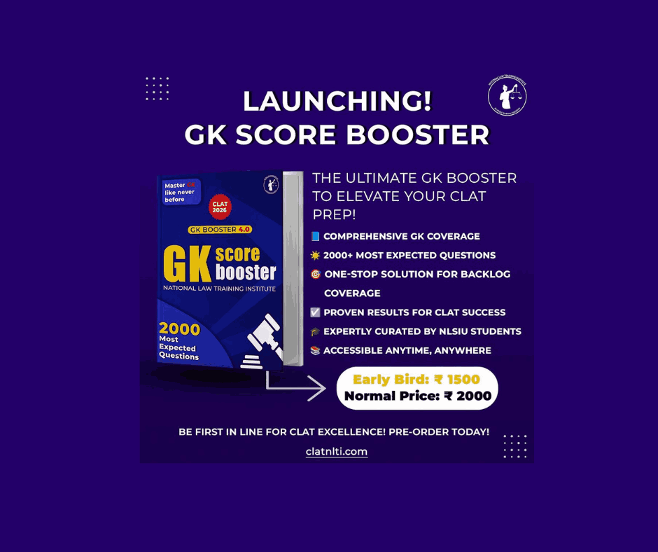 GK Score Booster 4.0 for Smarter CLAT 2026 Preparation | NLTI